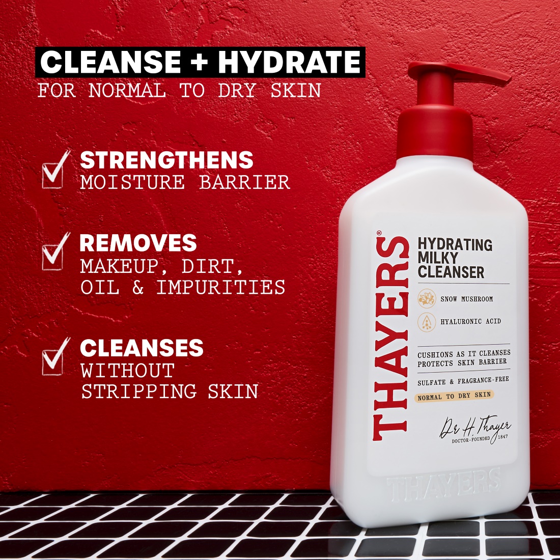 Hydrating Milky Cleanser & Makeup Remover - Thayers