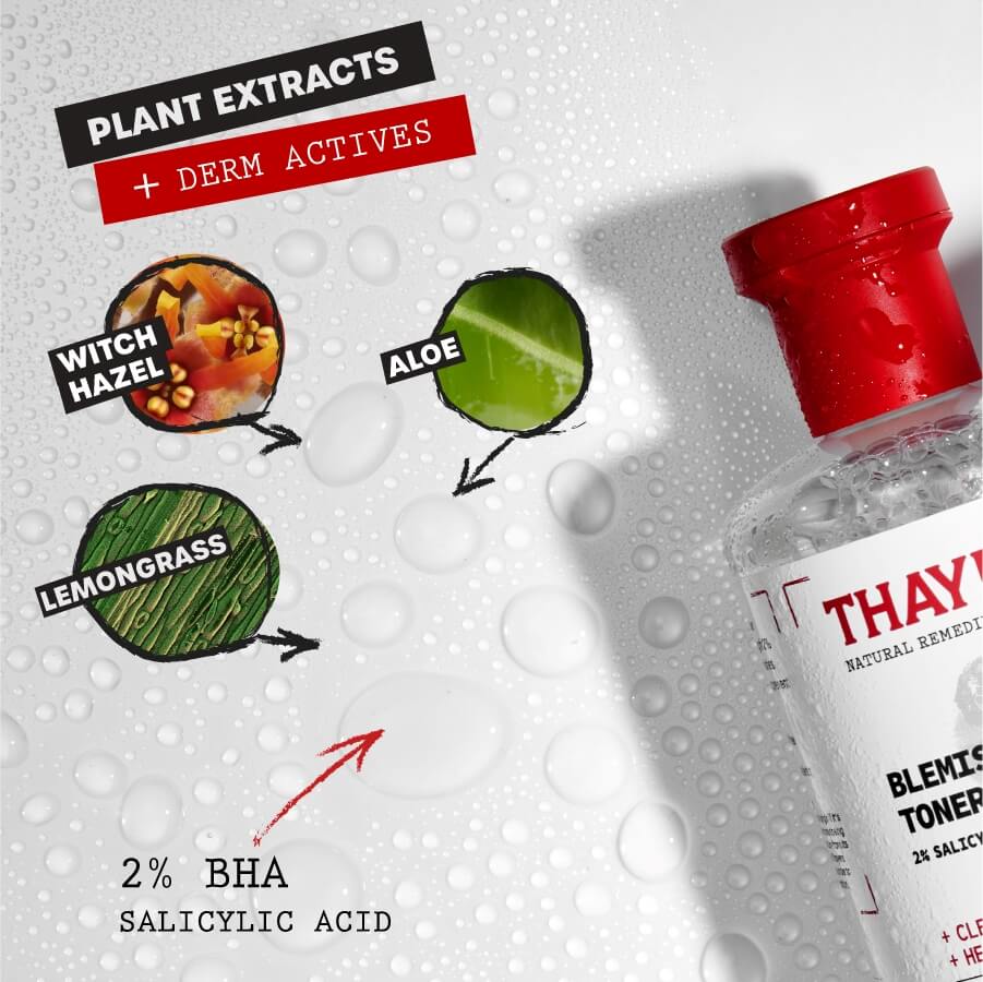 Blemish Clearing 2% BHA Toner for Acne-Prone Skin - Thayers