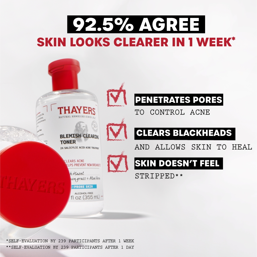 Blemish Clearing 2% BHA Toner for Acne-Prone Skin - Thayers