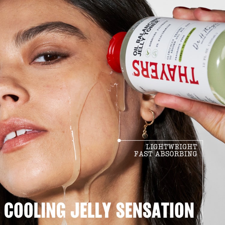 Oil Balancing Jelly Toner for Oily Skin & Shine - Thayers