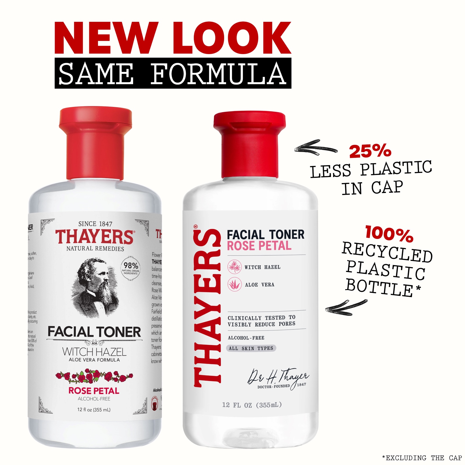 Shop Rose Petal Witch Hazel Facial Toner - 12 oz. - Thayers